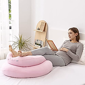Yuantian Pregnancy Pillow, for Pregnant Woman C-Shape Full Body Pillow and Maternity Support (Jersey Cover)- Support for Back, Hips, Legs, Belly for Pregnant Women