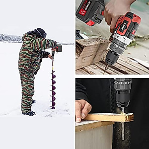 Power drill cordless,NAWIN 20V Impact drill,2x4.0Ah Battery and Fast Charger, 708ln-lbs Torque,Metal Keyless Chuck, Brushless Motor,2-Variable Speed