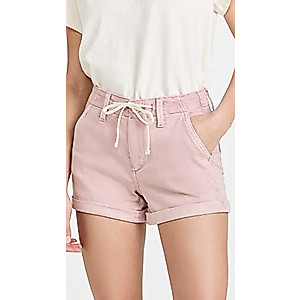 PAIGE Women's Christy Shorts, Vintage Rouge Glow, Pink, 30
