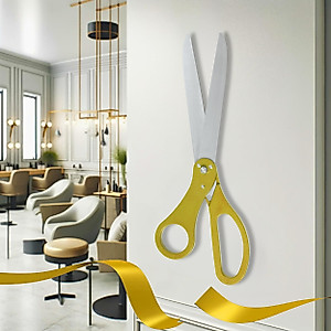 Ribbon Cutting Ceremony Kit Gold – 25 Inch Giant Scissors for Ribbon Cutting Ceremony and Gold Ribbon for Grand Opening Ribbon and Scissors for Special Events Inaugurations and Ceremonies