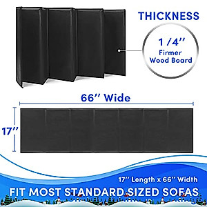 Couch Cushion Support for Sagging Seat, Under Couch Support Board, Saggy Sofa Cushion Support, Firmer ABS Board Cushion Support, Thicker Furniture Couch Slats Seat Saver, 17x66 inch