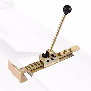 Samger Cast Steel Hardwood Flooring Jack Professional Ratcheting Hardwood Plank Jack Vinyl Flooring Tools for Laminate Flooring Installation Hard Wood Straight Tile Contractor Hand Tool