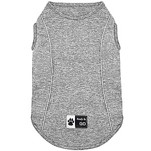 KYEESE Dog Shirts Quick Dry Reflective Lightweight Soft Dog T-Shirt Tank Top Breathable Stretchy Sleeveless Vest Dog Tee Shirts for Small Medium Dogs