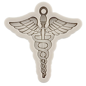 MYPRACS Medical Apparatus Tablet Silicone Mold Nurse Hat Stethoscope Pill Bottle Bandage Thermometer Medical Fondant Mold For Cake Decorating Cupcake Topper Candy Chocolate Gum Paste Clay Set Of 4