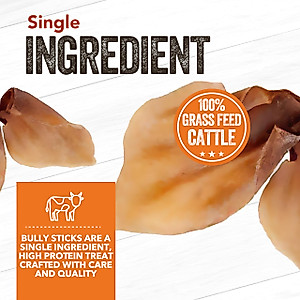 Gaines Pet Natural Cow Ear Dog Treats - Grass-Fed, Free-Range, High Protein, Low Fat, Promotes Dental Health, Suitable for All Dog Sizes and Breeds, 40 Count