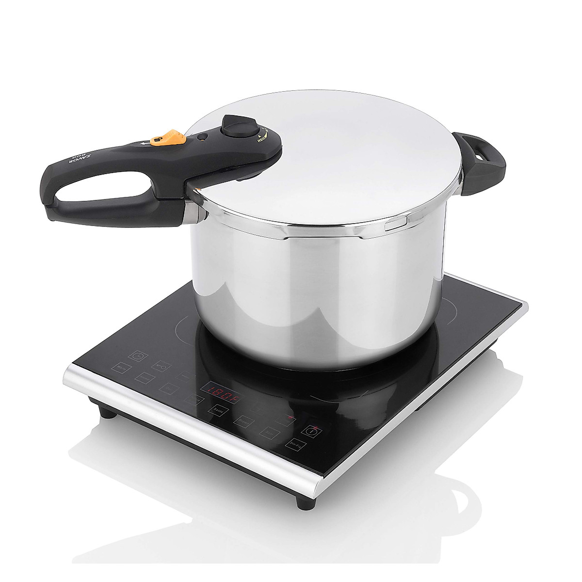 Zavor PRO Portable Induction Cooktop, Magnetic Countertop Burner with 8 Pre-sets and 325°F Temperature Range, 1800W, Black (ZSEPR01)