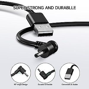 OLAIKE 8m/26ft Charge Cable with DC Power Adapter Compatible with Ring Stick Up Cam Battery 3rd Gen/2nd Gen/Plug-in, Weatherproof Cable to Continuously Charge Your Camera, Black