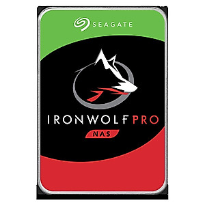 Seagate IronWolf Pro 14 TB NAS RAID Internal Hard Drive - 7,200 RPM SATA 6 Gb/s 3.5-inch (ST14000NE0008) (Renewed)