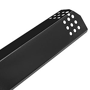 Hiorucet Grill Heat Plate Replacement for Nexgrill 720-0830H, 720-0783E, Grill Master 720-0697, 720-0737, 4 Pack Porcelain Steel Heat Shield, Heat Tent, Burner Cover Replacement Parts.
