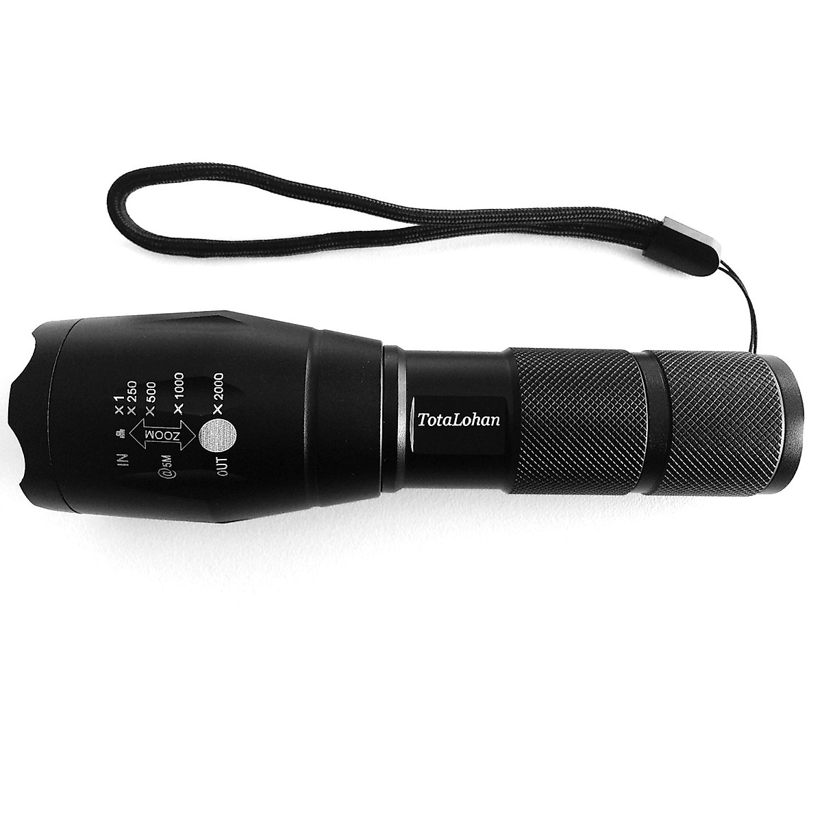 TotaLohan TC1200 Military Grade 2000 Lumen 5 Mode LED Tactical Flashlight Torch for Hurricane Camping Biking Hiking Home Emergency,2 Pack