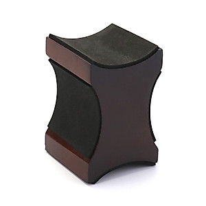 QWORK Guitar Neck Rest, String Instrument Wooden Neck Craddle Guitar Neck Rest Support Pillow for Guitar Workstation, Ukuleles, Violins, Banjos, Mandolins