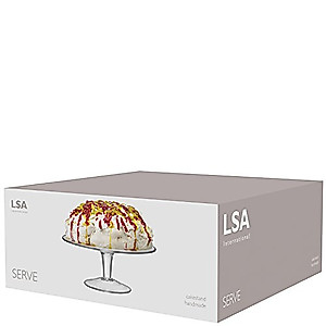 LSA SZ13 Serve Cakestand Ø12.25in/H5.5in Clear
