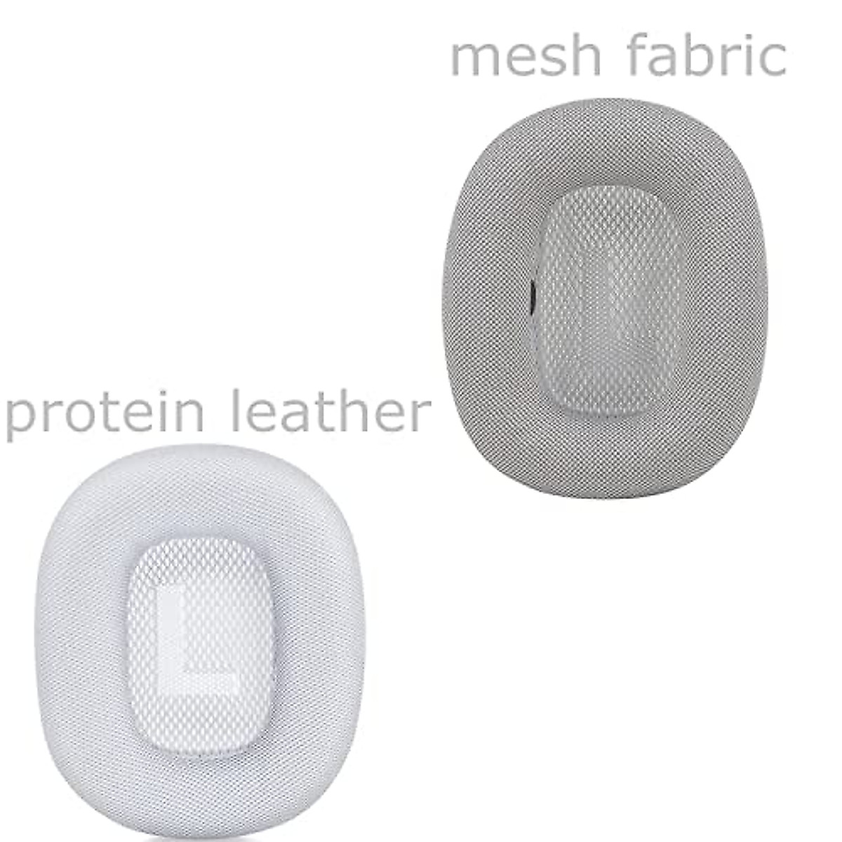 Ear Cushions for appple AirPods Max Replacement Leather earpads Sweat Proof Ear Cups Cushion Replace for airpod max Headphone with Protein Leather Memory Foam and Magnet (White)