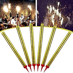 PUAODA 6pcs Birthday Candle Decorative Atmosphere Candles for Birthday, Show, Party, Nightclub, Anniversary, Restaurant, Celebration. Ships in America (6 Pcs)