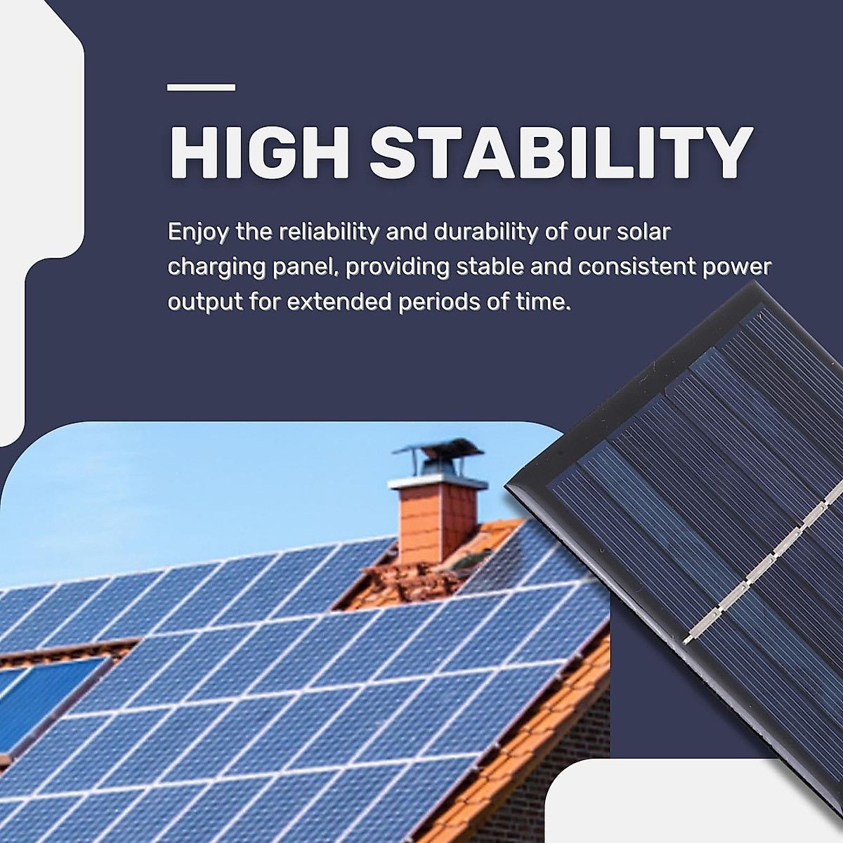 1W Solar Panel 4V High Conversion Rate Energy Saving High Stability Solar Charging Panel DIY Solar Power Charger Kit for Reliable, Affordable, and Eco Friendly Energy