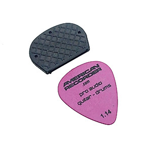 Delrin Guitar Pick with Removable Dynamic Knurl Rubber Grip 6 Piece Assortment Pack