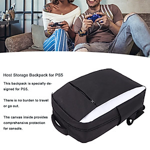 Sanpyl Gaming Console Backpack, Game Console Carrying Case Multifunction PlayStation5 Console Storage Backpack Portable Shockproof Travel Backpack Bag