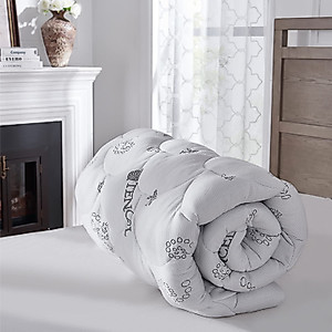 Softhour Padded Topper King Size 40% Tencel Blend Rayon from Bamboo and Cotton Filled Mattress Cover, Thick, Luxurious and Comfort Mattress Pad, Deep Pocket for 21" Mattress