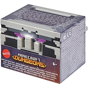 Mattel Minecraft Dungeons Battle Chest with Accessories, Action and Adventure Toy Based on Video Game, for Storytelling Play and Display, Gift for Kids Age 6 and Older
