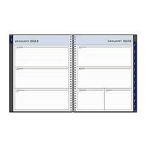 Blue Sky™ Weekly/Monthly Planner, 8-1/2" x 11", Passages, January To December 2023, 100008