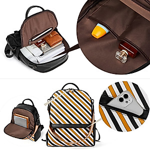 Telena Backpack Purse for Women Vagan Leather Travel Backpack Fashion Women Purse Shoulder Handbag Dark Blue with Dark Blue