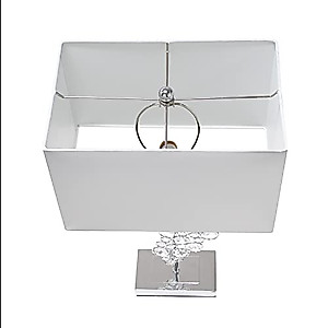 Elegant Designs LT1027-CHR Prismatic Crystal Sequin and Chrome Table Lamp