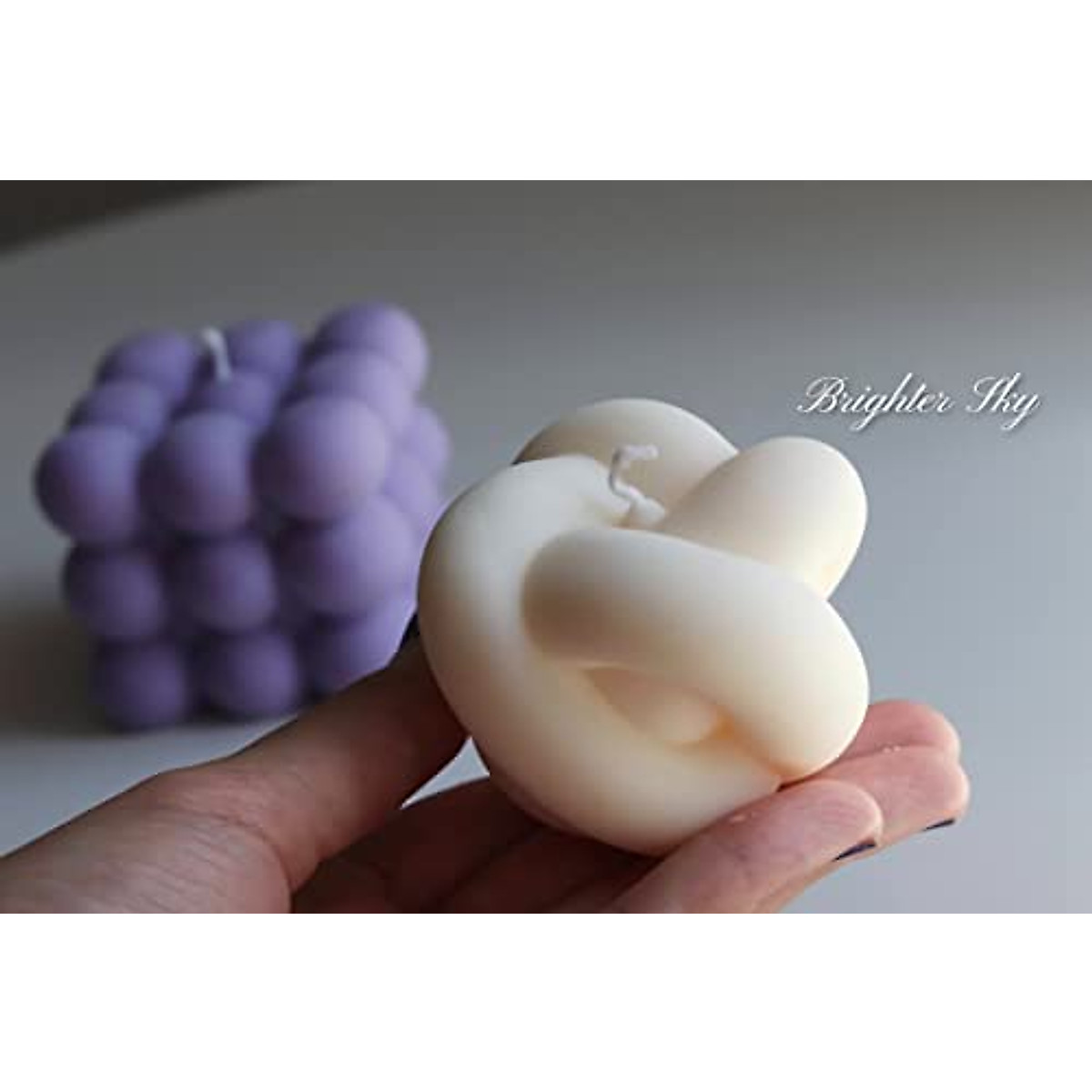Bubble Candle by Brighter Sky|Natural Wax|Candle Decor|Gift for Her|Cute Candle|Candle Ideas|Wax Melts|Pillar Candle|Candle Holder|Candle Gift|Dessert Candle|Decorative Candle|Home Decor