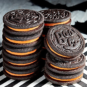 OREO Orange Creme Chocolate Sandwich Cookies, Limited Edition, Halloween Cookies, 18.71 oz