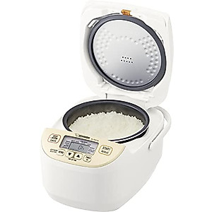 Zojirushi NL-DCC10CP Micom Rice Cooker & Warmer, 5.5 Cups, Pearl Beige