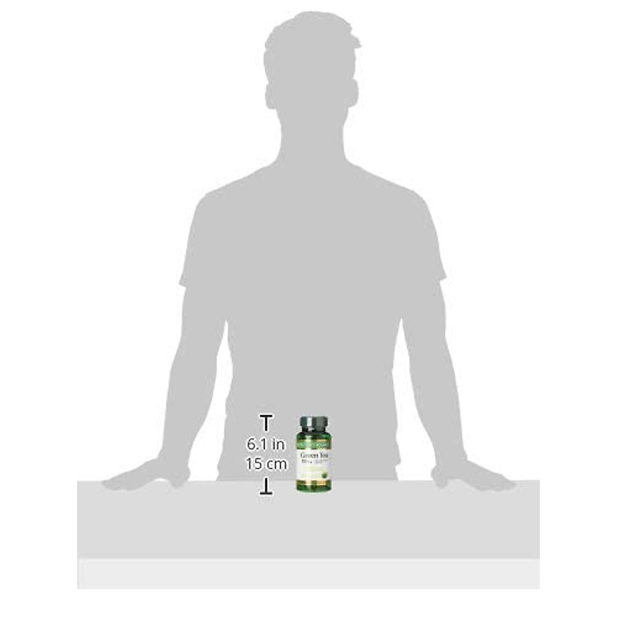 Nature's Bounty Green Tea Pills and Herbal Health Supplement, Supports Heart and Antioxidant Health, 315mg, 100 Capsules