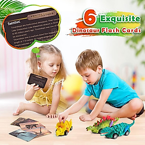 faentwc Painting Toys for Kids 5-7 2 in 1 Dinosaur Arts Painting Kits and Pull Back Cars Toy for Boys 3-12 Year Old Art & Craft Set for Girl DIY Christmas Birthday Gifts for Kid Age 4 5 6 7 8 9 10