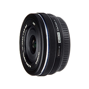 OM SYSTEM OLYMPUS M.Zuiko Digital 14-42mm F3.5-5.6 EZ Black For Micro Four Thirds System Camera, Compact 3x zoom Lens