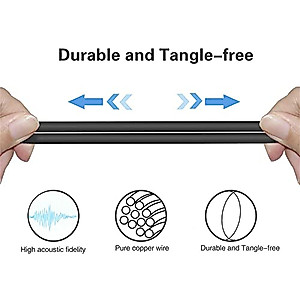 Toxaoii Replacement WH-1000XM5 Headphone Cable, Audio Aux Cord Compatible with Sony MDR-XB950BT MDR-1000X WH-1000XM4 1000XM3 WH-H900N WH-CH700N MDR-10R MDR-ZX770BN MDR-100ABN Headphones, Black