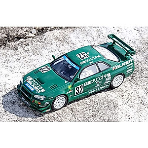 Skyline GT-R (R34) RHD (Right Hand Drive) #32 H. Takeuchi - T. Tanaka Prince Chiba Falken Class 1 Overall Winner Super Taikyu (1999) 1/64 Diecast Model Car by Inno Models IN64-R34-PCFAL