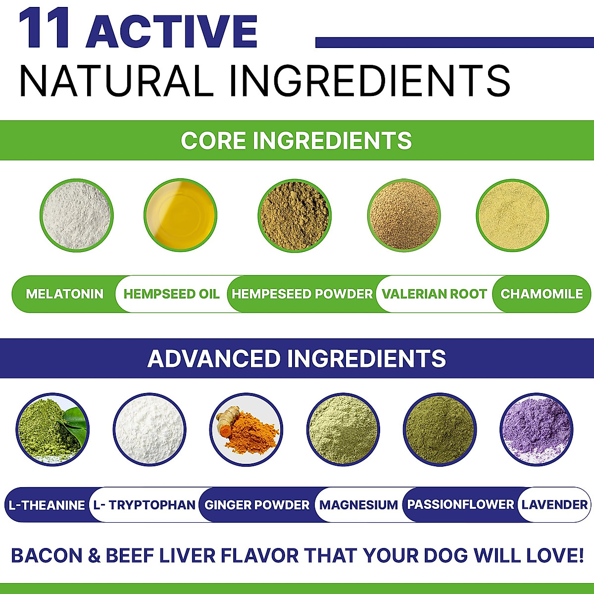 Pawsential Advanced Dog Calming Chews - Anxiety Relief Treats w/Melatonin + Valerian Root - Calm & Sleep Aid Bites - Stress Relief During Fireworks Storms Separation - Anti Anxiety & Aggression Pill