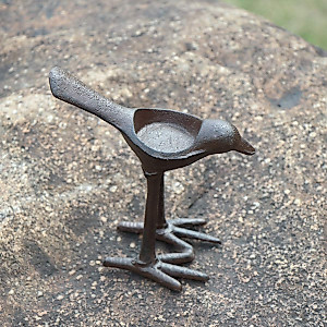 Rmdusk Cast Iron Bird Tea Light Holder, Bird Candle Holder, Tealight Candle Holder, Candlesticks Holder Home Garden Décor, Decorative Bird Decoration Figurine Statue Stand (Set of 2)