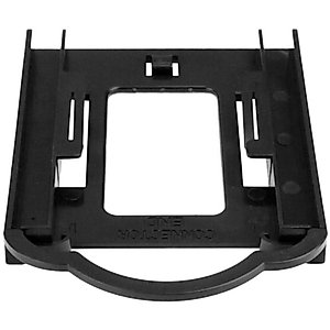 StarTech.com 2.5 SSD/HDD Mounting Bracket for 3.5 Drive Bay - 5 Pack - Tool-Less - Hard Drive Mounting Kit (BRACKET125PTP),Black