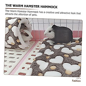 Mipcase Sleeping Accessories Grey Hideaway Chinchilla Squirrel Winter Bed Sugar Ferret Snuggle Hamster Warm Small Tunnel Cage Pet Animals African Hammock Cockatoos with Guinea Pig Nest