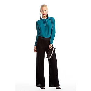 GUESS "Basic" Gold Look of 4 Band Chevron with Stones Ring, Size 7