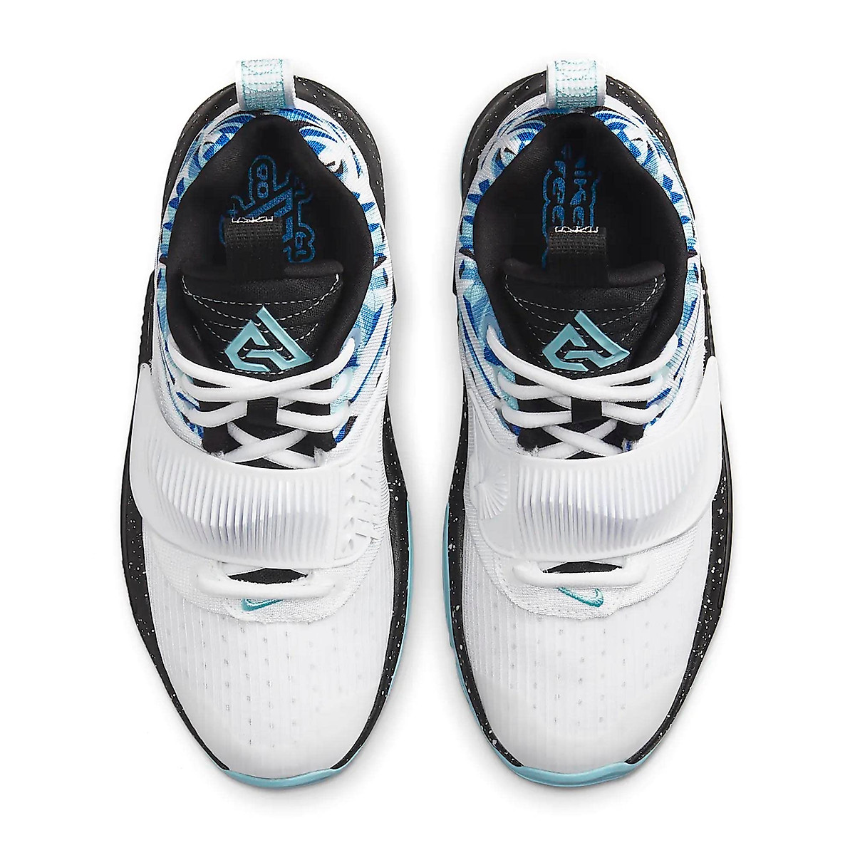 Nike Kid's Freak 3 GS Basketball Shoe, White/Black/Copa, 7 Big Kid