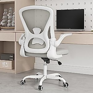 Sytas Home Office Chair Ergonomic, Mesh Desk Chair Lumbar Support, Ergonomic Computer Chair Adjustable Armrest (Gray)