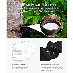 FeelinGirl Plus Size Latex Waist Vest Cincher Corset Vest Waist Trimmer Belt Body Shaper Workout with 9 Steel Bones