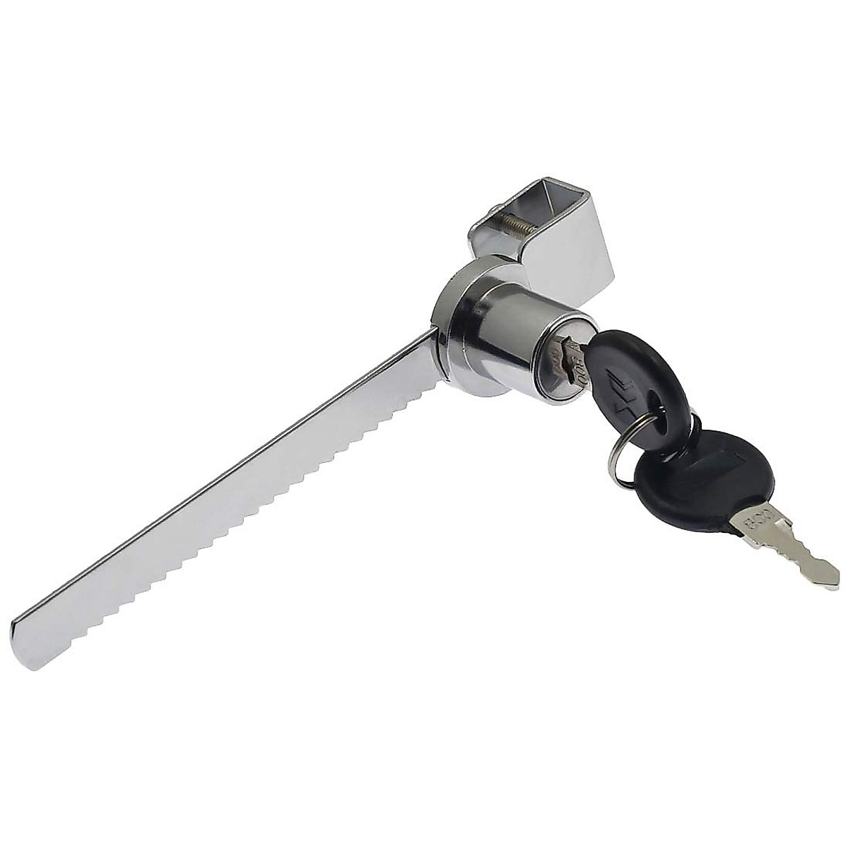 BTMB 4Pcs Drawer Display Case Showcase Sliding Glass Door Ratchet Lock with 8 Keys (Keyed Alike)