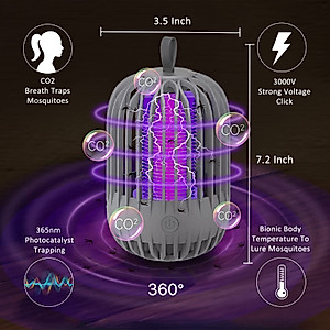Bug Zapper Indoor,Mosquito Zapper,2024 Upgraded Powerful Indoor Bug Zapper for Home, Garden, Patio,Outdoor Camping