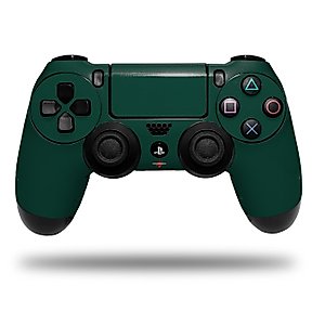 WraptorSkinz Skin Compatible with Sony PS4 Dualshock Controller PlayStation 4 Original Slim and Pro Solids Collection Hunter Green (Controller NOT Included)