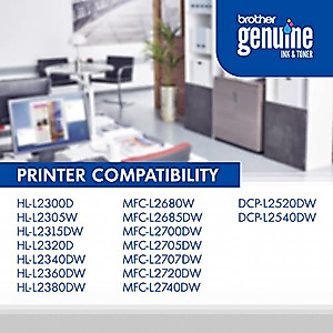 Brother Genuine Standard Yield Toner Cartridge, TN630, Replacement Black Toner, Page Yield Up To 1,200 Pages, Amazon Dash Replenishment Cartridge