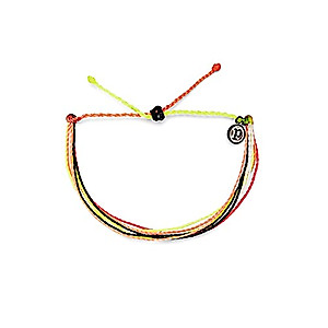 Pura Vida Original Cowabunga Bracelet - 100% Waterproof, Adjustable Band - Plated Brand Charm
