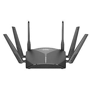 D-Link WiFi Router AC3000 Mesh Smart Internet Network Compatible with Alexa & Google Assistant, MU-MIMO Tri Band Gigabit Gaming Mesh (DIR-3040-US) (Renewed)