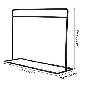 NUOBESTY Doll Clothes Rack Doll Dress Rack, Doll Garment Rack Clothes Hanger Mini Coat Hanger, Compatible with 18 Inch Doll Accessories Metal Doll Rack