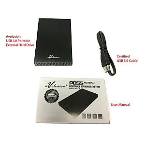 Avolusion® HD250U3 1TB UltraSlim USB 3.0 Portable External Hard Drive (Pocket Drive for WindowOS Desktop/Laptop/Surface Pro) - 2 Year Warranty